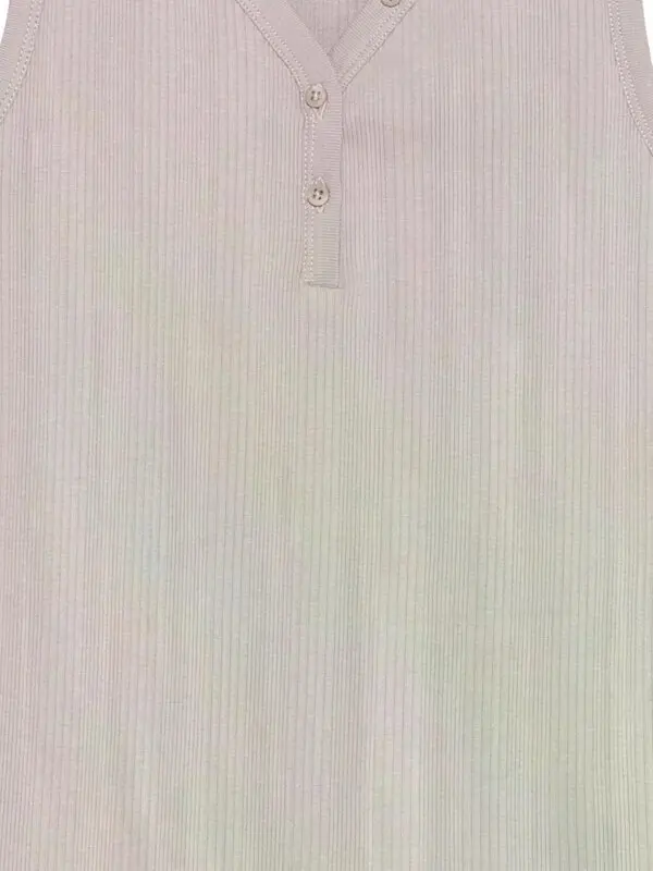 Calvin Klein Ribbed Tank Top With Buttons