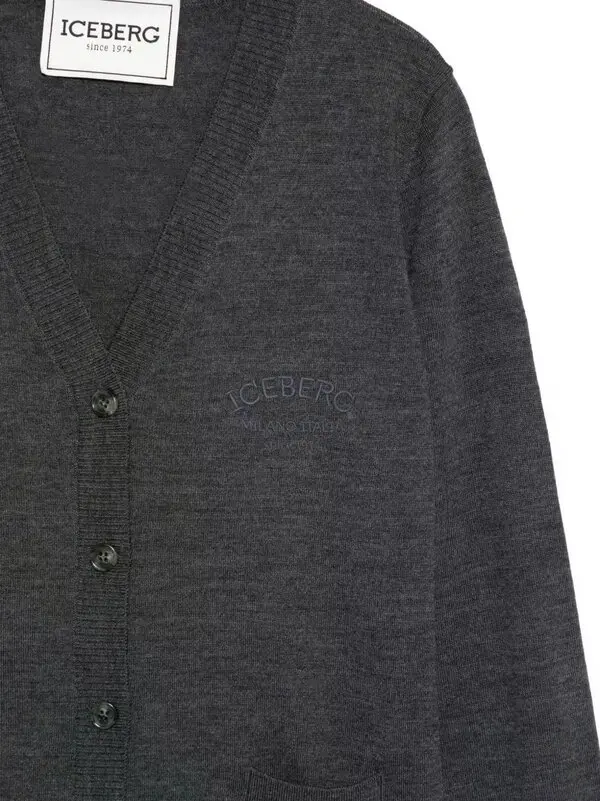 Iceberg V-neck Cardigan