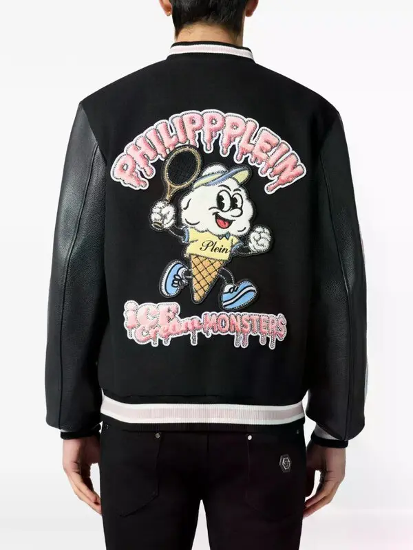 Philipp Plein Appliqué Bomber Jacket