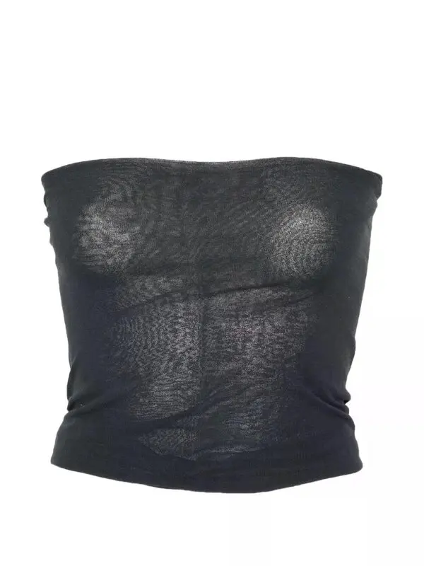 AMOMENTO Bandeau Top - Grey