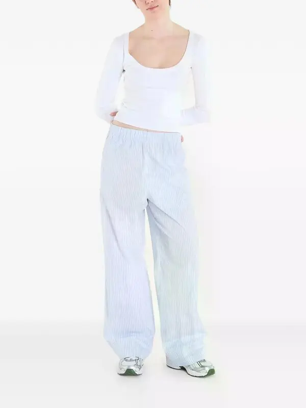 Calvin Klein Striped Wide-leg Pants