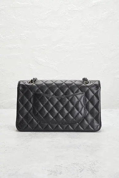 Chanel Caviar Leather Classic Double Flap Bag - Black