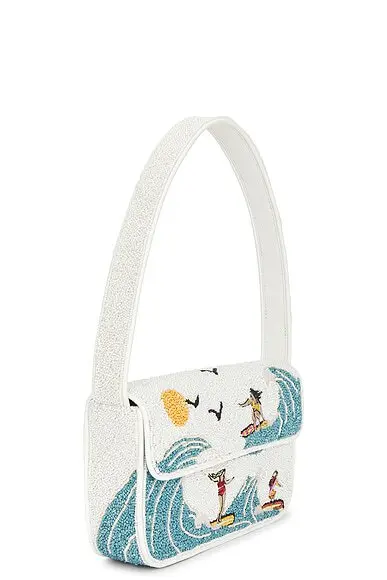Staud Tommy Beaded Bag - Surf Babes