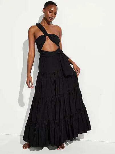 Victoria's Secret Swim Beachwear Multiway Maxi Dress - Black