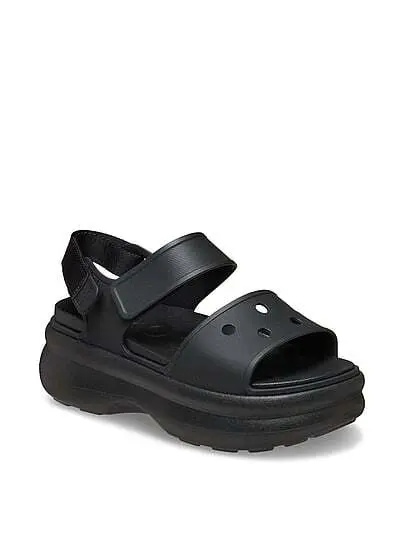 Pink Soho Y-strap Flatform Sandals - Black