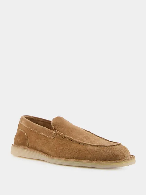 Dolce & Gabbana Suede Loafers With Dg Logo