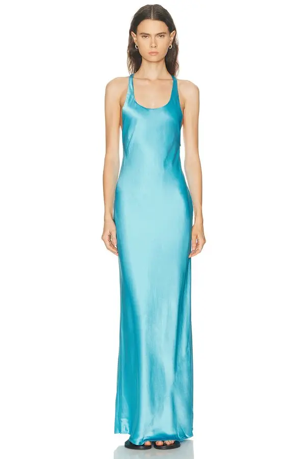 Staud Juanita Maxi Dress - Pool