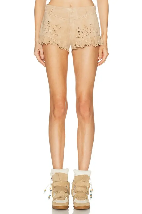 LoveShackFancy Azalure Short - Berkshire Tan