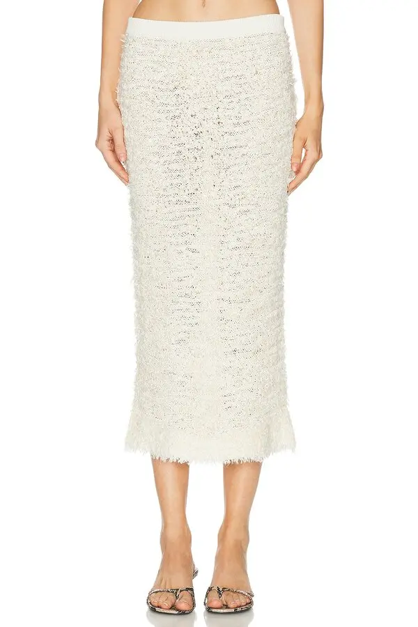 Khaite Adela Knit Skirt - Ivory