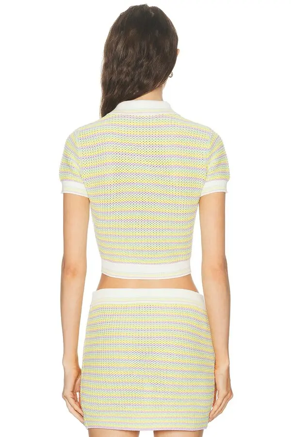 Casablanca Bourgeois Stripe Polo Shirt - Multi