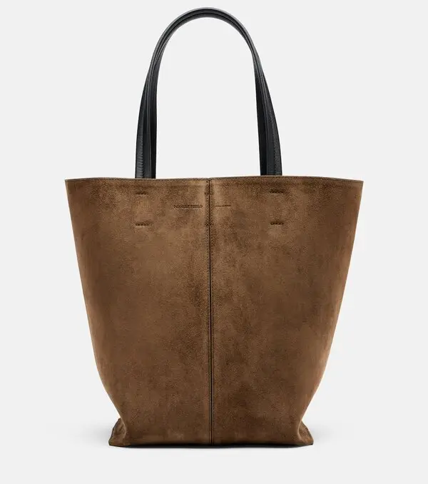 Phoebe Philo Pot Cabas Suede Tote Bag - Brown