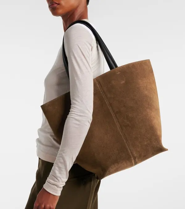 Phoebe Philo Pot Cabas Suede Tote Bag