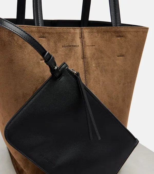 Phoebe Philo Pot Cabas Suede Tote Bag