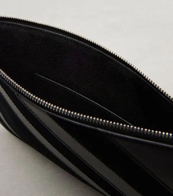 Phoebe Philo Pocket Leather And Suede Pouch