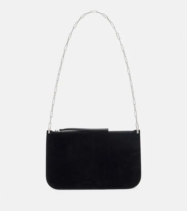 Phoebe Philo Slip Suede Pouch - Black