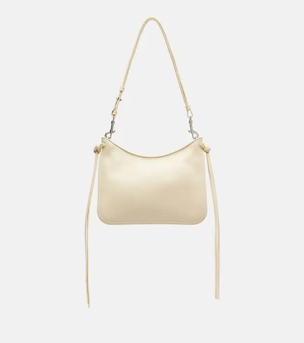 Phoebe Philo Small Gig Leather Shoulder Bag - White