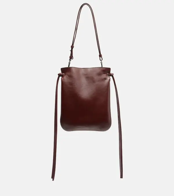 Phoebe Philo Gig Pouch Leather Shoulder Bag - Brown