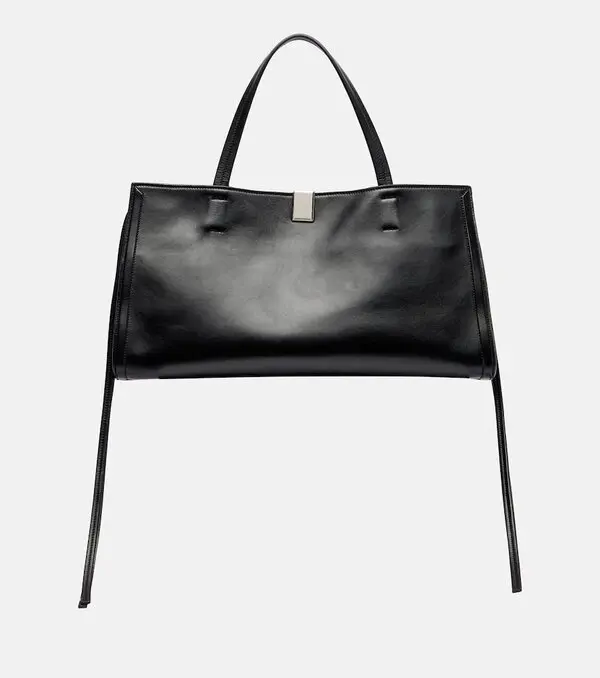 Phoebe Philo Small Kit Cabas Leather Tote Bag - Black