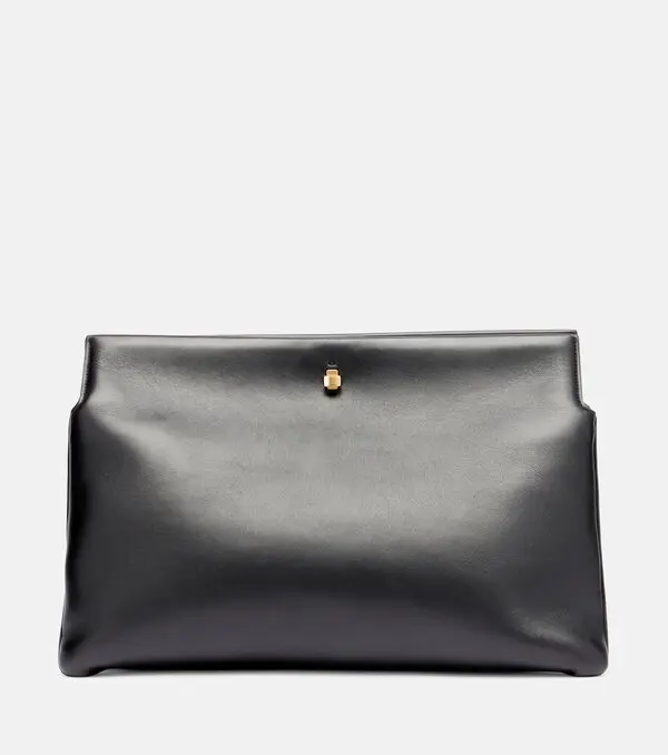 Phoebe Philo Triplex Leather Clutch - Black