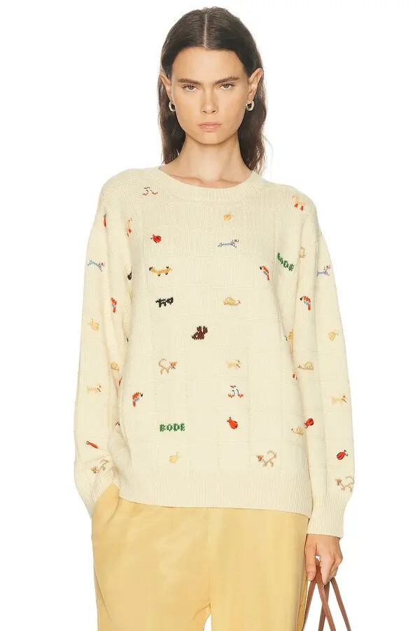BODE Zoologist Sweater - Cream