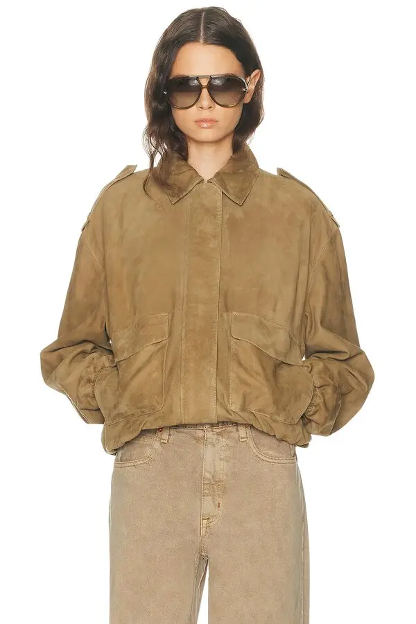 ARMA Halti Lamb Suede Jacket - Olive