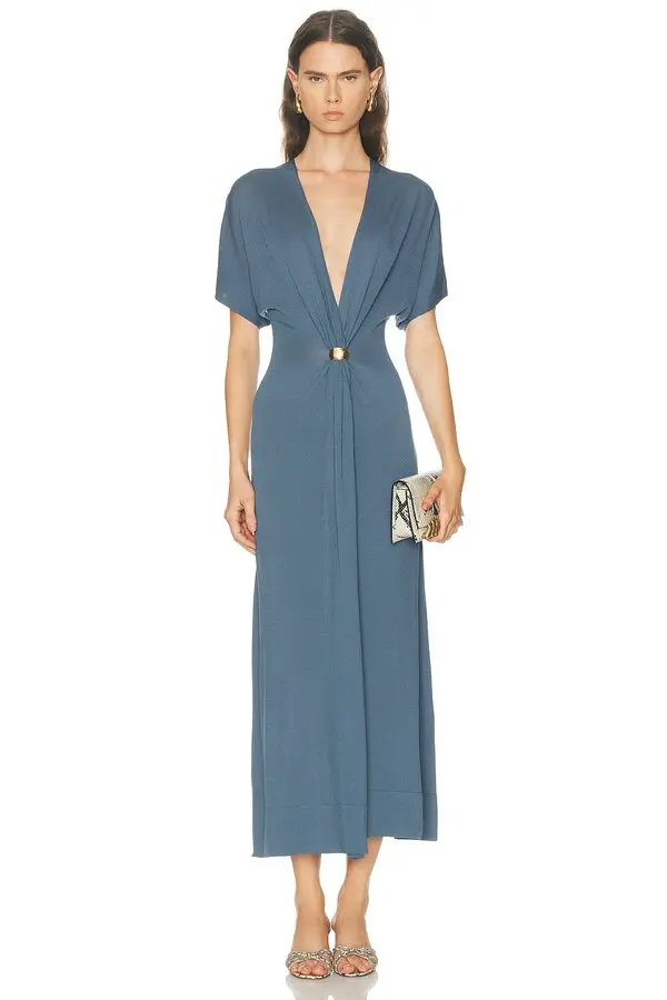 Altuzarra Rena Dress - Ash Blue