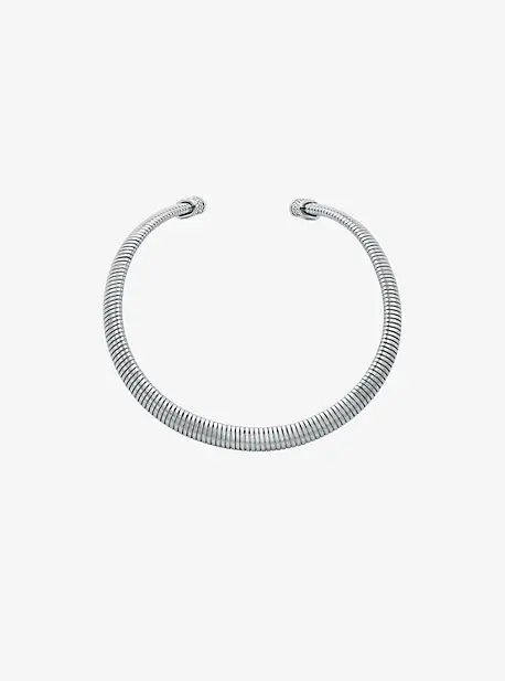 Michael Kors Pavé Collar Necklace - Silver