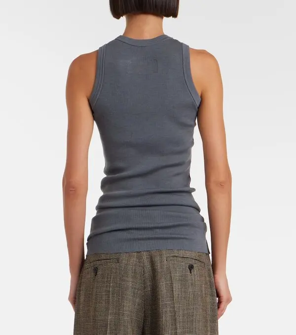 Phoebe Philo Ribbed-knit Wool Tank Top