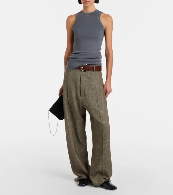 Phoebe Philo Ribbed-knit Wool Tank Top