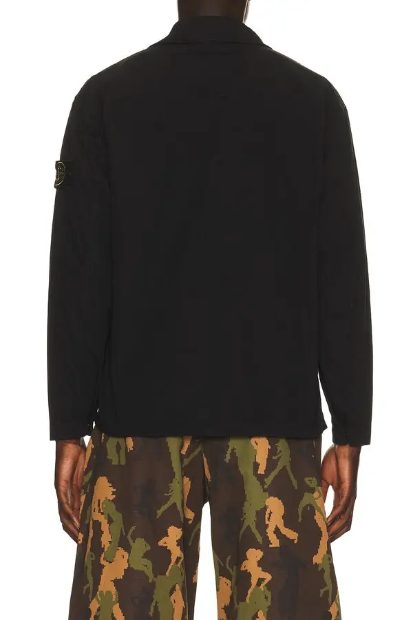 Stone Island Garment Dyed Cotton Ripstop Overshirt