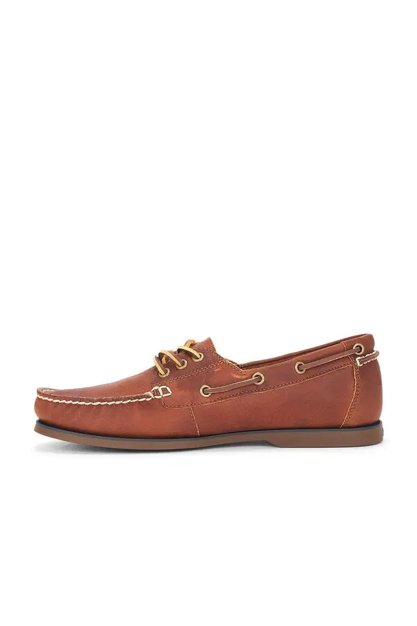 Polo Ralph Lauren Bienne Leather Boat Shoe - Tan