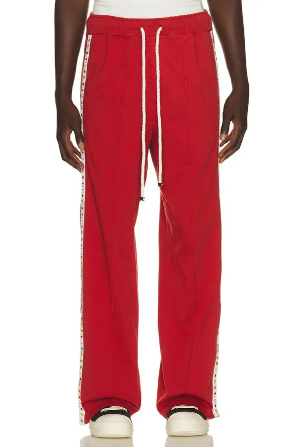 NAHMIAS Novelty Track Pant In Red