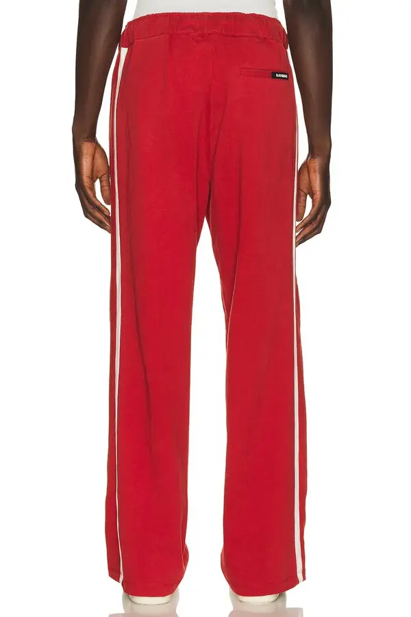 NAHMIAS Novelty Track Pant In Red