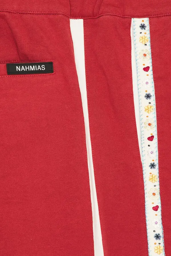 NAHMIAS Novelty Track Pant - Ruby