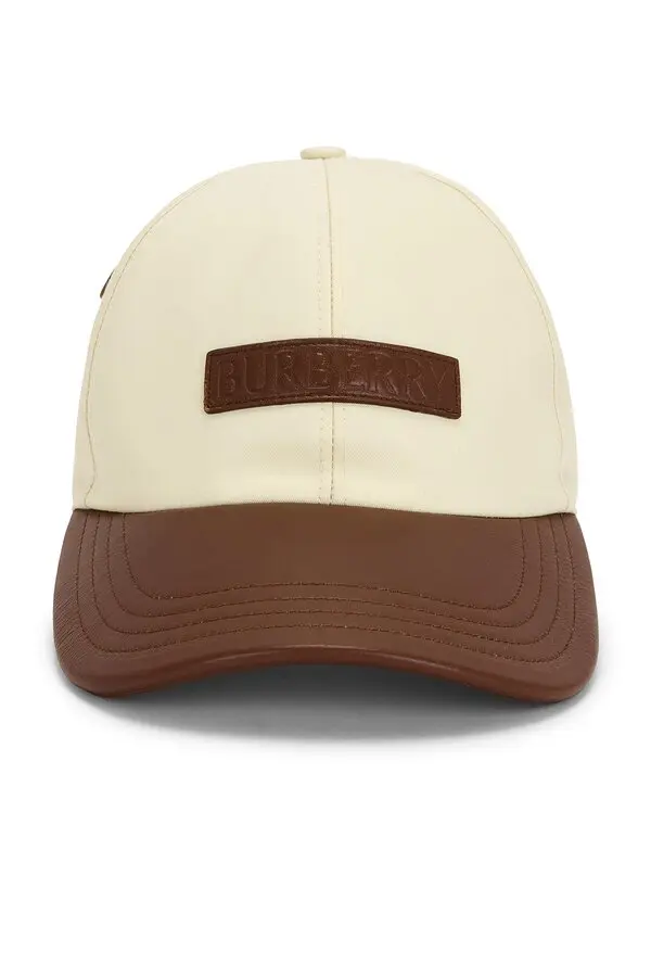 Burberry Mixed Material Cap - Calico