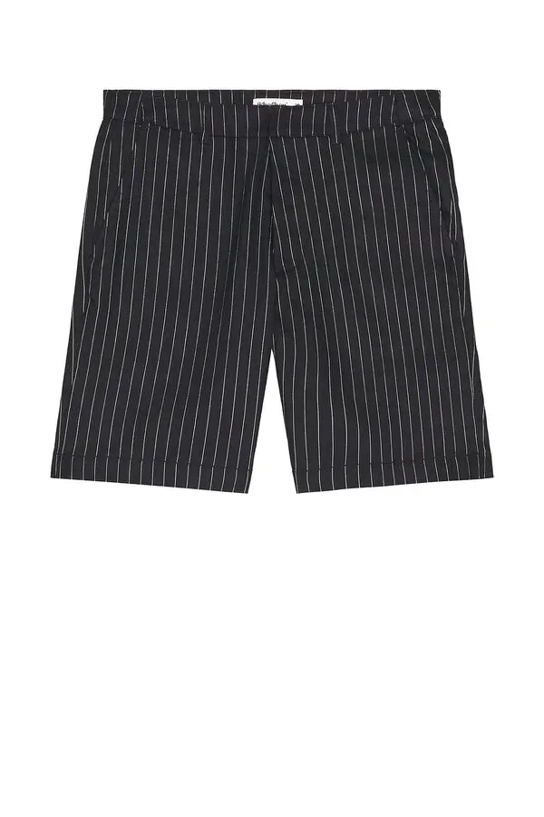 KHALHON Linen Stripe Club Shorts