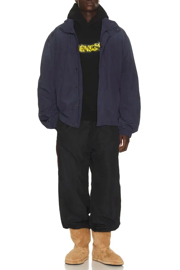 Balenciaga Medium Fit Hoodie - Black