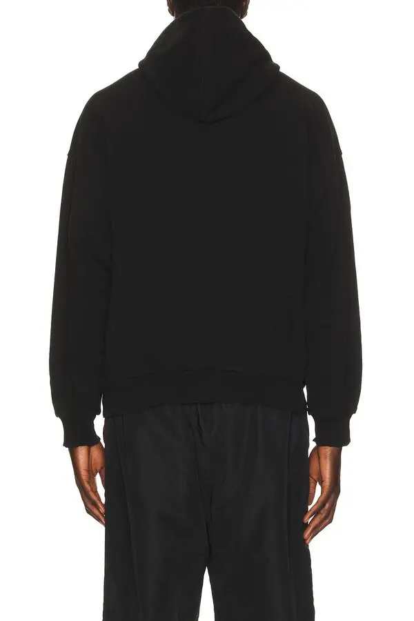 Balenciaga Medium Fit Hoodie - Black