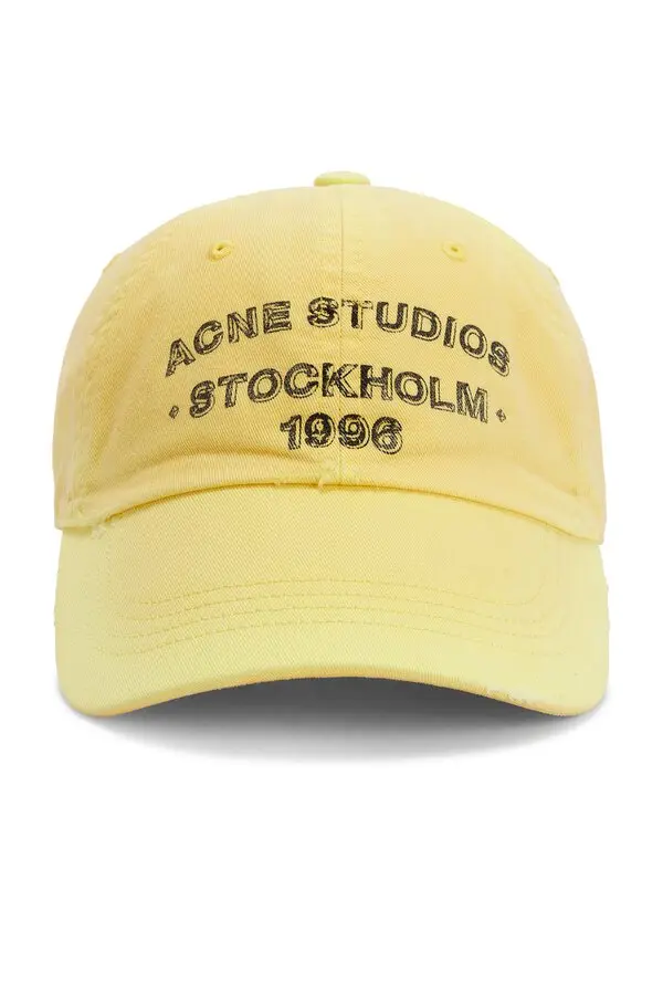 Acne Studios Cuddy Sunkissed Cap - Light Yellow