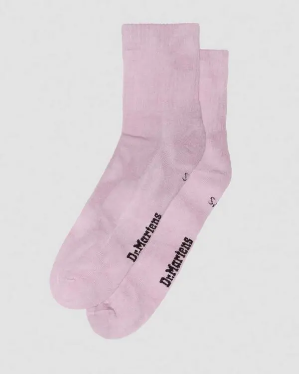 Dr. Martens Short Tie Dye Organic Cotton Blend Socks - Pink