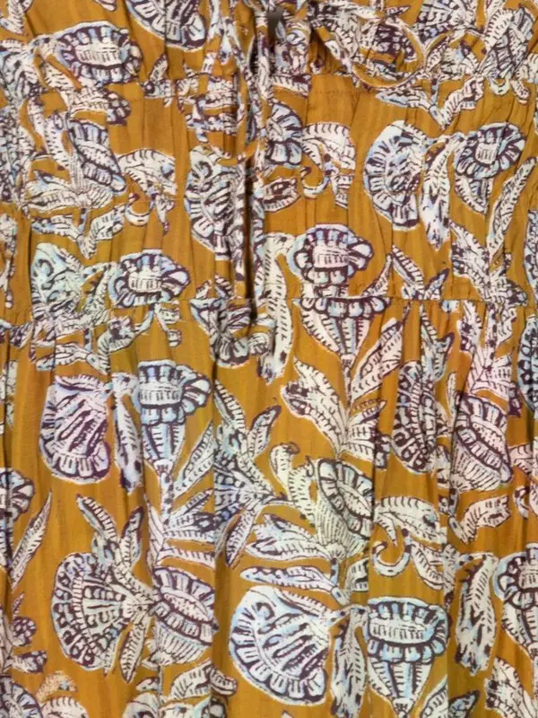 Ulla Johnson Aydin Cami Floral Print Midi Dress - Yellow