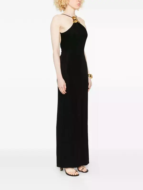 Cult Gaia Vaela Halterneck Maxi Dress