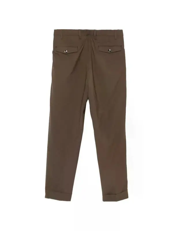 MICHAEL COAL Pleated Trousers - Brown