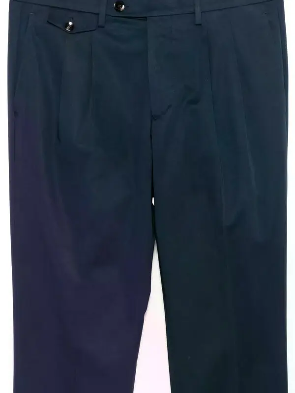 MICHAEL COAL Pleated Trousers - Blue