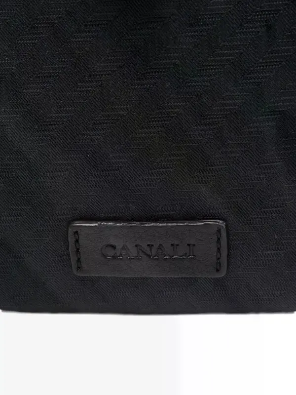 Canali Patterned Messenger Bag