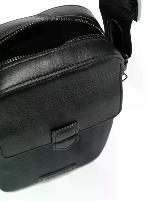 Canali Patterned Messenger Bag