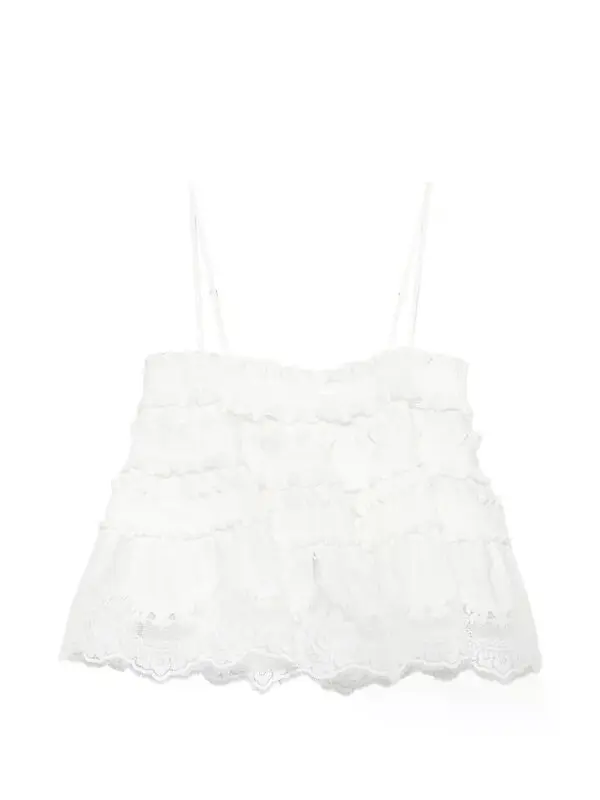 Zimmermann Alchemy Ruffled-lace Top