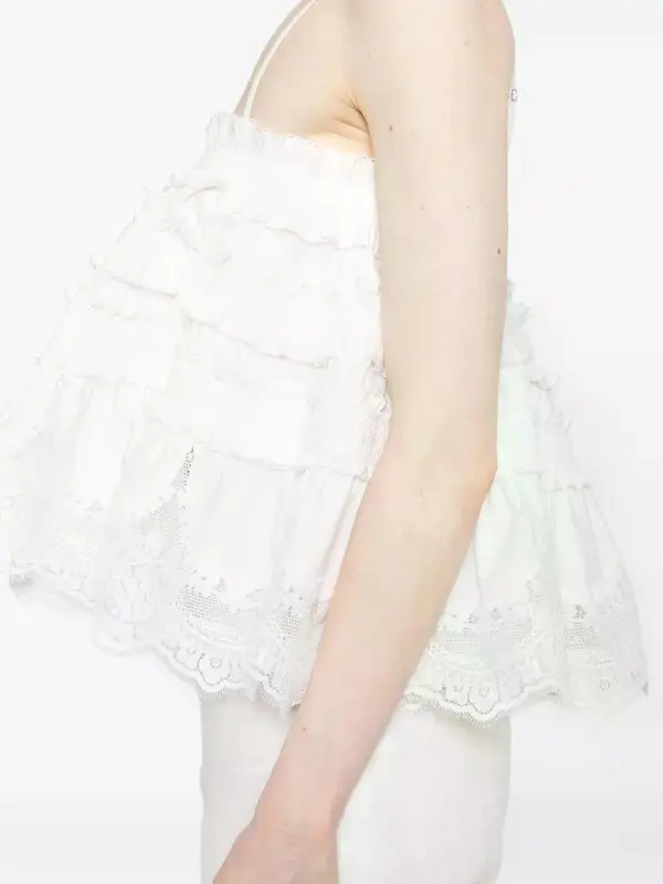 Zimmermann Alchemy Ruffled-lace Top