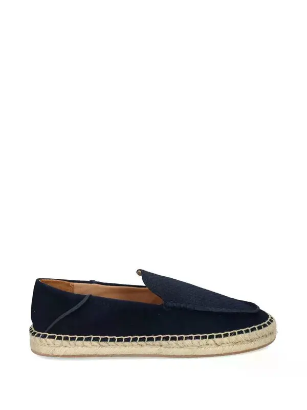 BOSS Suede Espadrilles With Textured Vamp