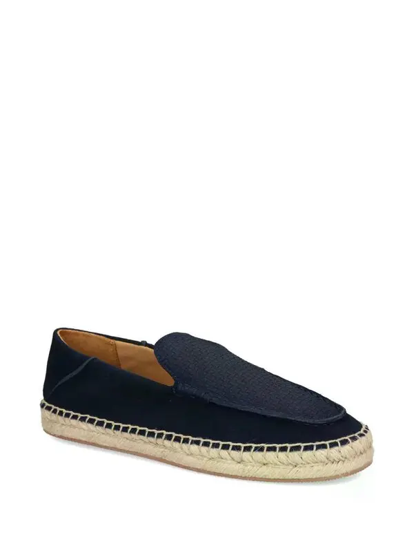 BOSS Suede Espadrilles With Textured Vamp